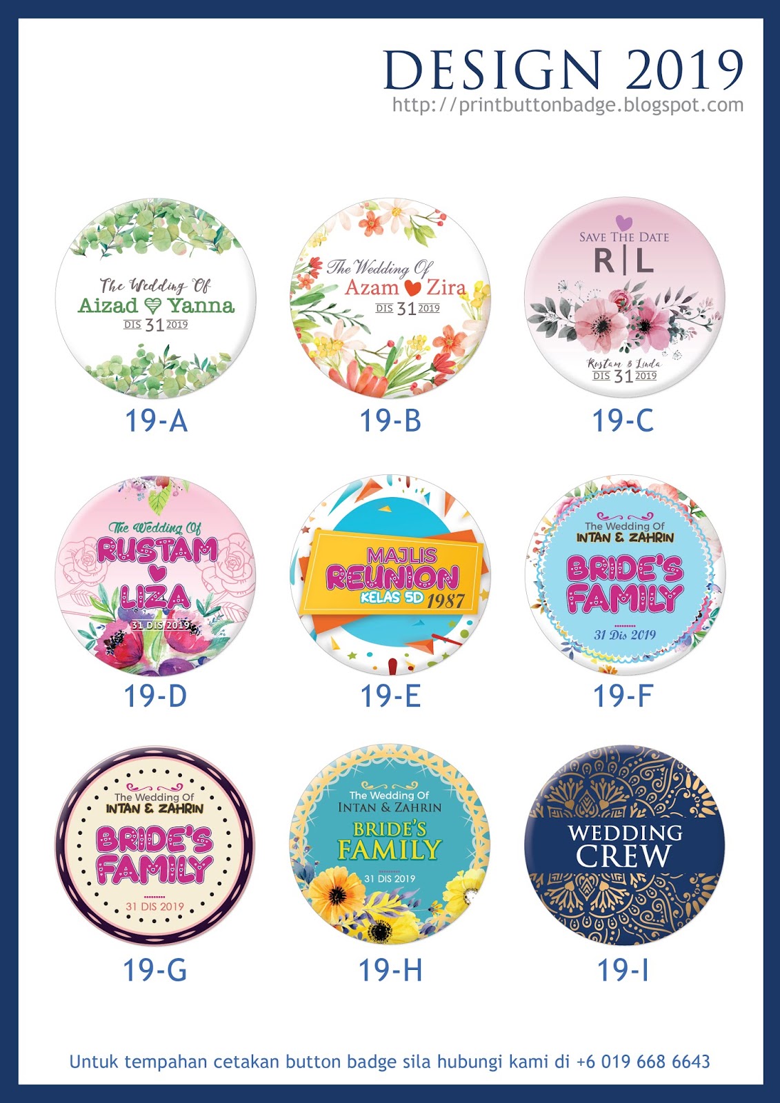 No.1 Button Badge Supplier in Malaysia | Over 10 Years Experience: Katalog