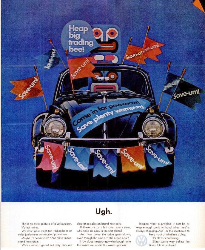 Traveling To The Past: 1964 Volkswagen Beetle Vintage Funny Advertising