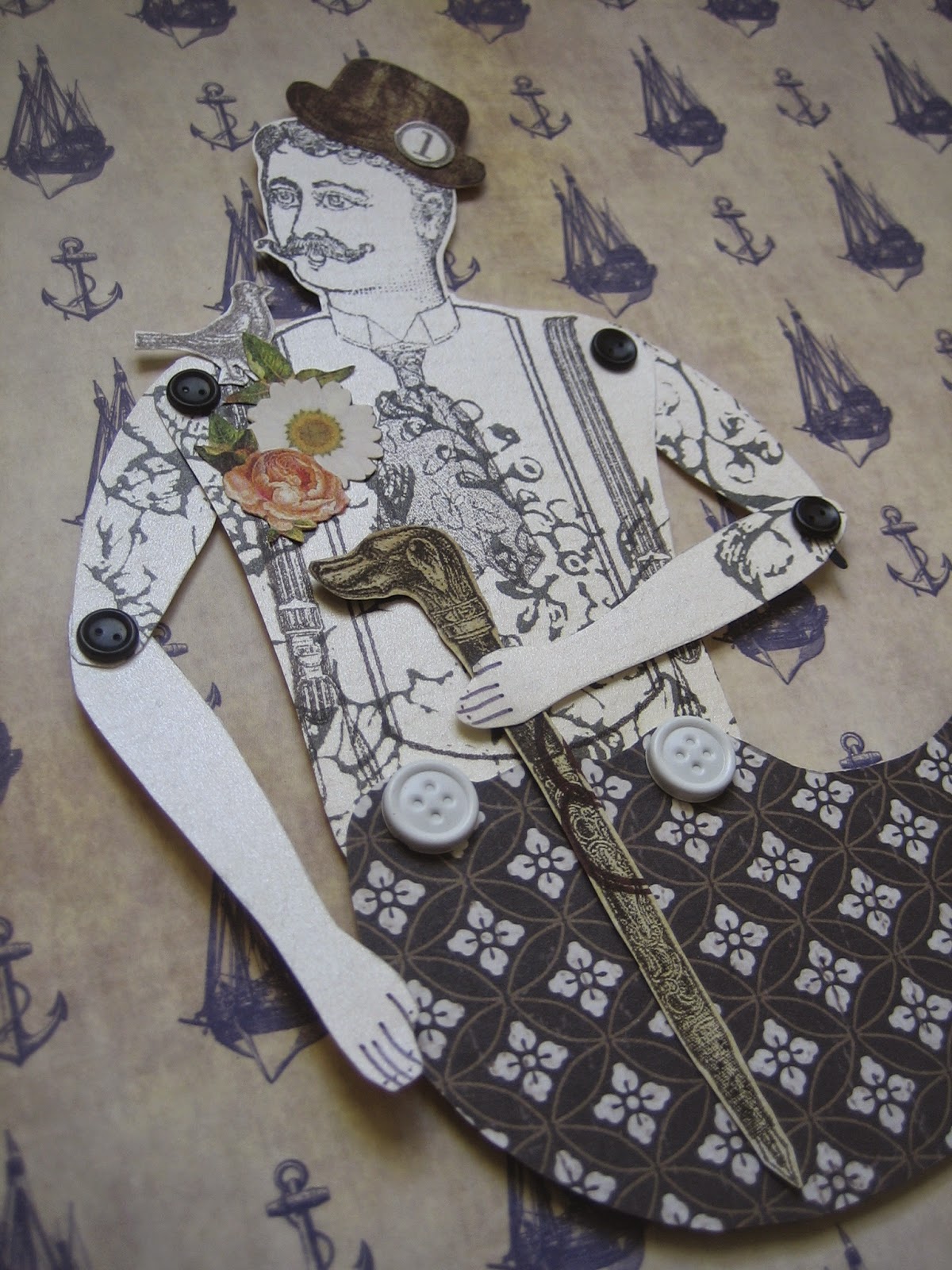 The Doily Duck: My Latest Paper Doll Projects