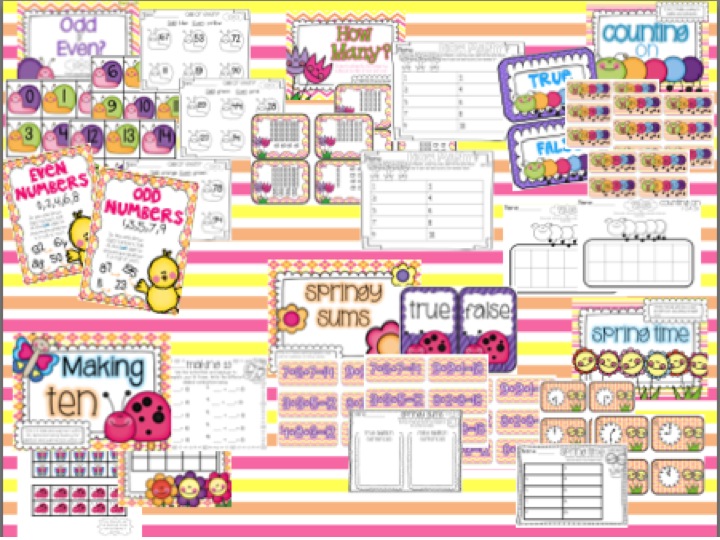 Life in First Grade: Common Core Spring Centers and a GIVEAWAY!