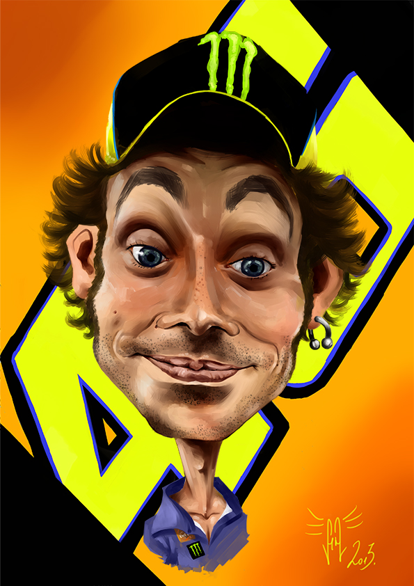 Caricatura de valentino rossi - Imagui