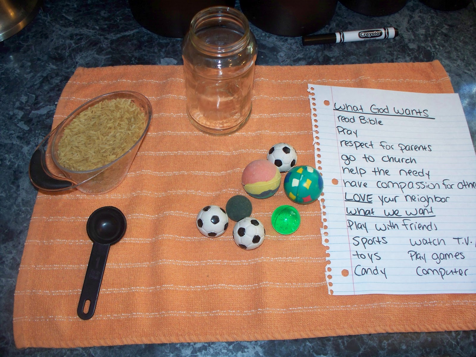 Living Out Scripture: Putting God First Activity for All ages