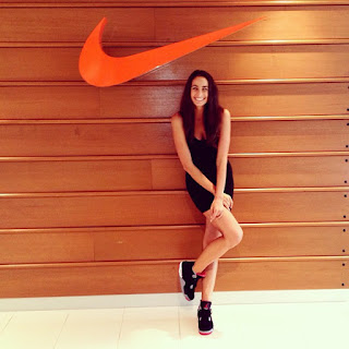Bree Robertson: Rocking my Jordan 4's at Nike HQ
