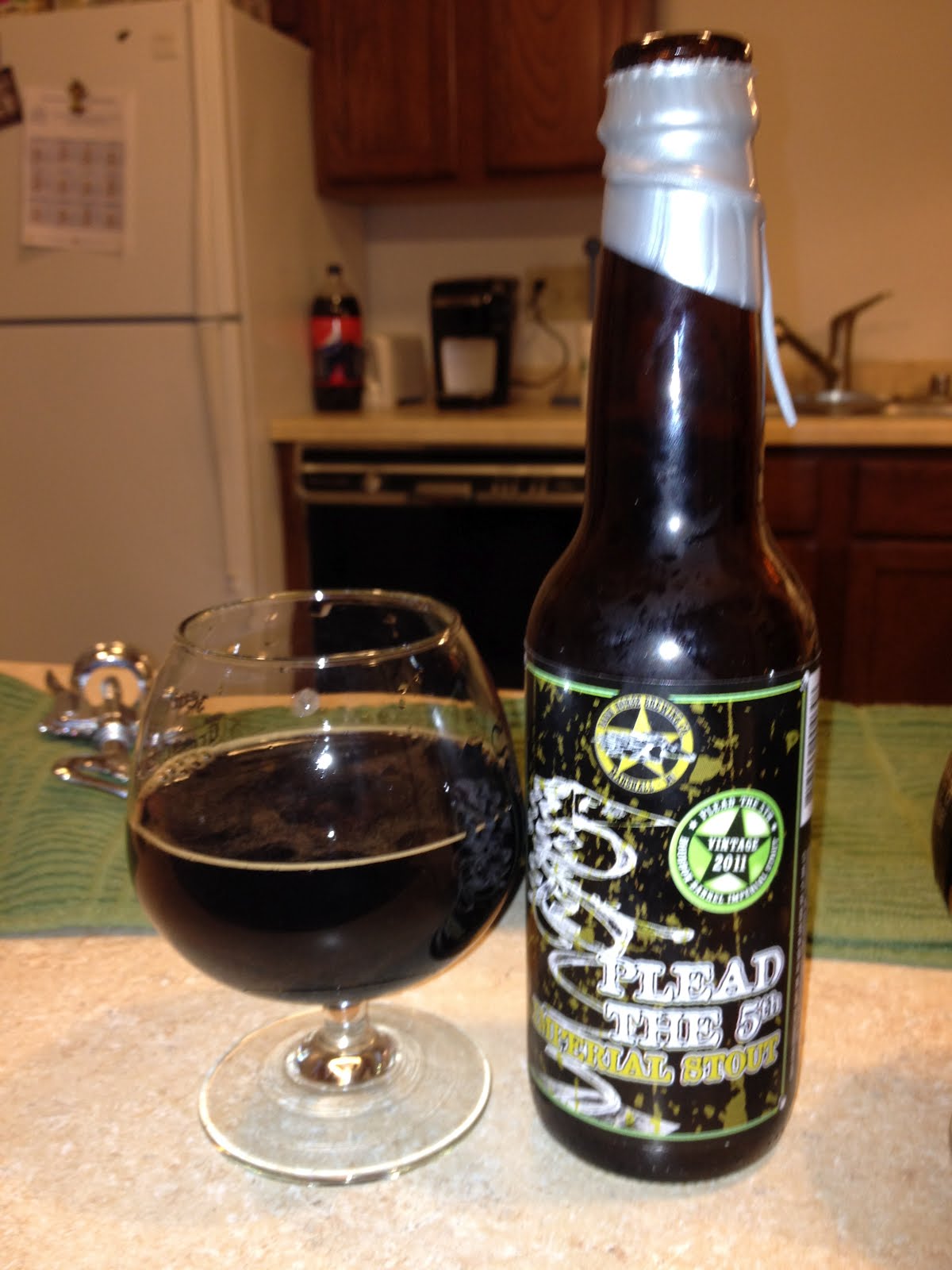 SaBEERmetrics: Beer Review: Bourbon Barrel-Aged Plead The Fifth (2012)
