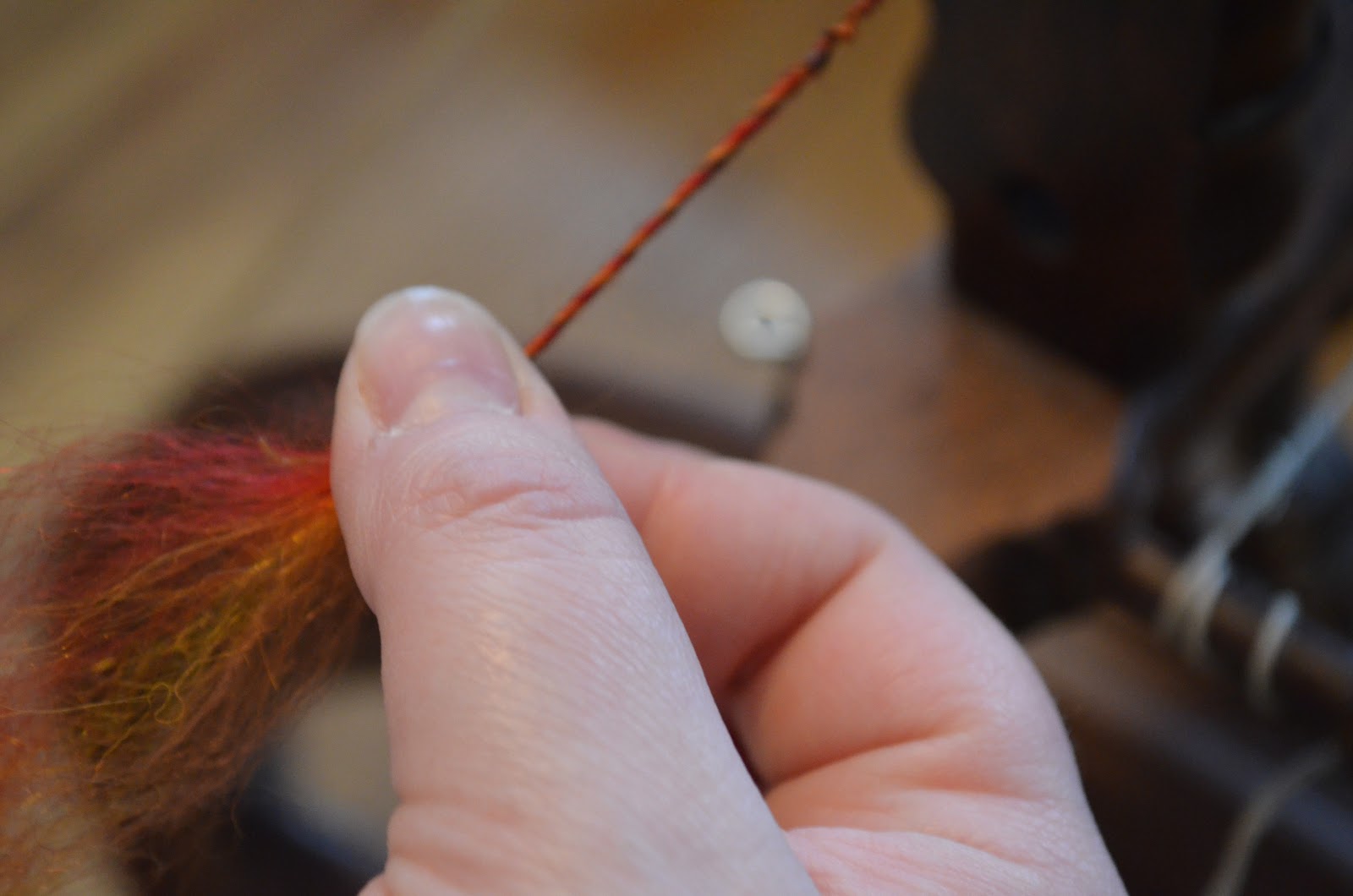 Iron Oak Farm: Intro to Spinning: Threading the Wheel