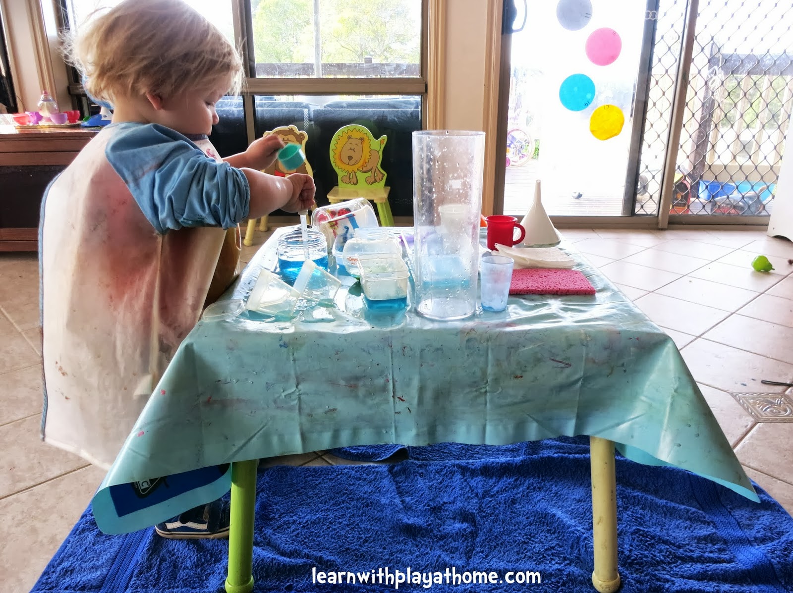 Learn with Play at Home: Toddler Inside Water Play Activity