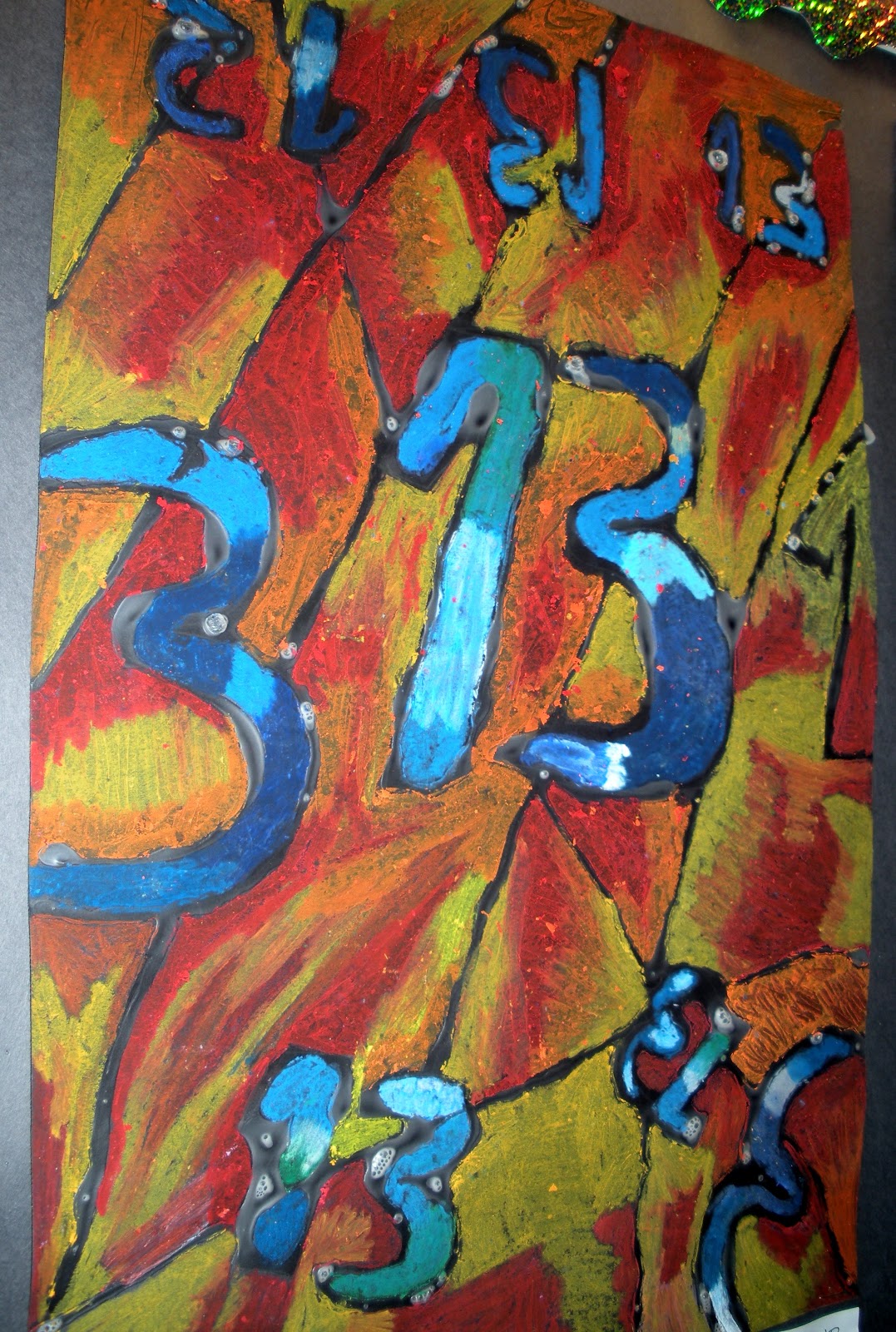 chucks, crayons, and a little creativity : Color Scheme Number Design