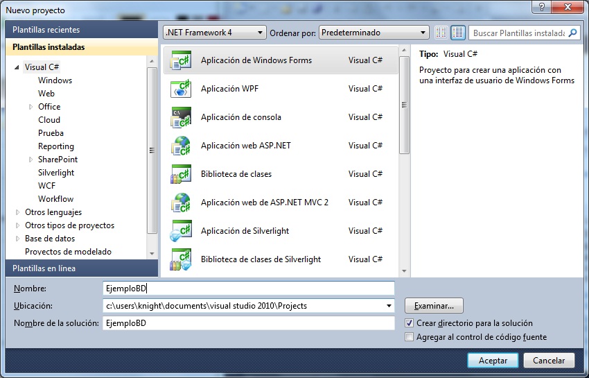 Starting to Program: Crear proyecto y agregar la Base de Datos Local