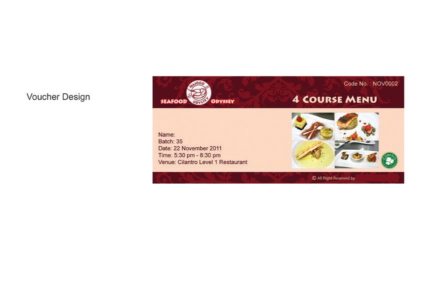 Menu & Voucher Design | CY Portfolio