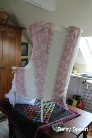 Betsy Speert's Blog: Upholstering the Back of a Chair