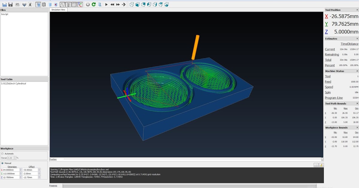 optimisations.ch: camotics