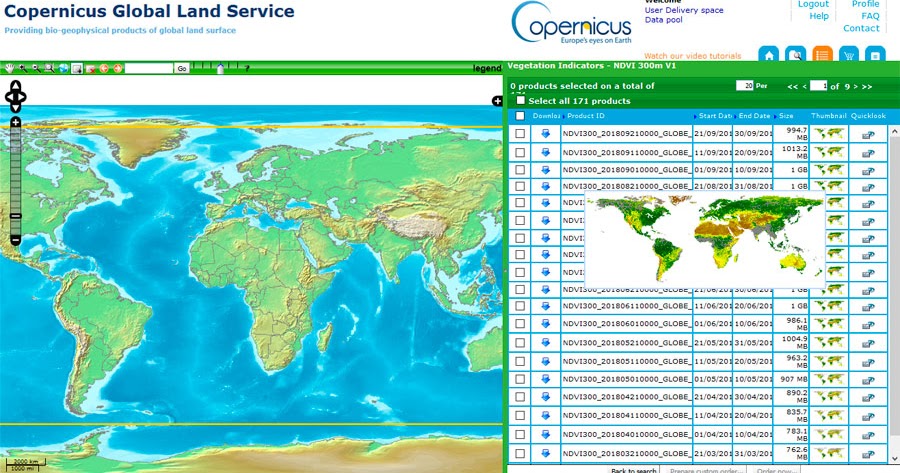 INGENIERIA FORESTAL: Webpage "Copernicus Land Monitoring Service"