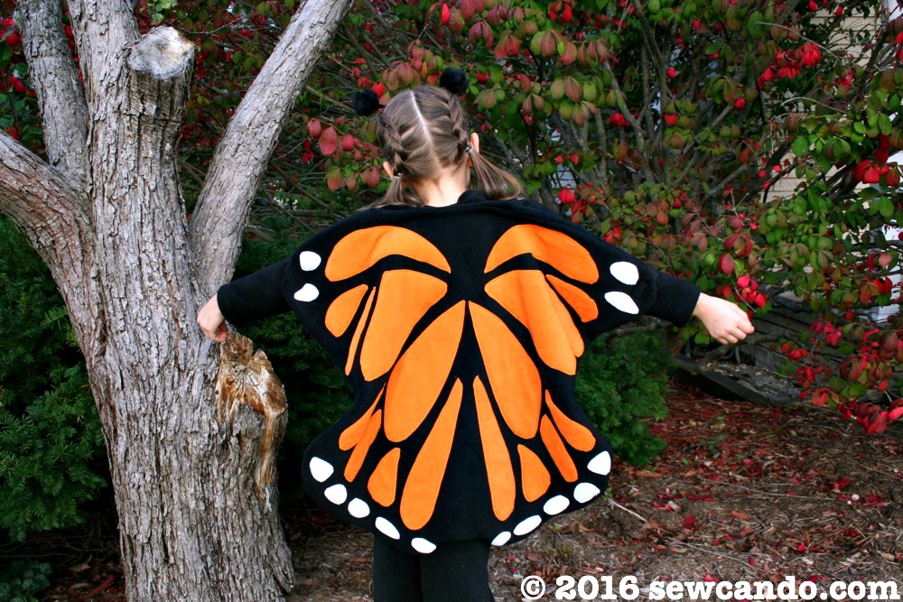 Sew Can Do: Making A Fleece Monarch Butterfly Costume