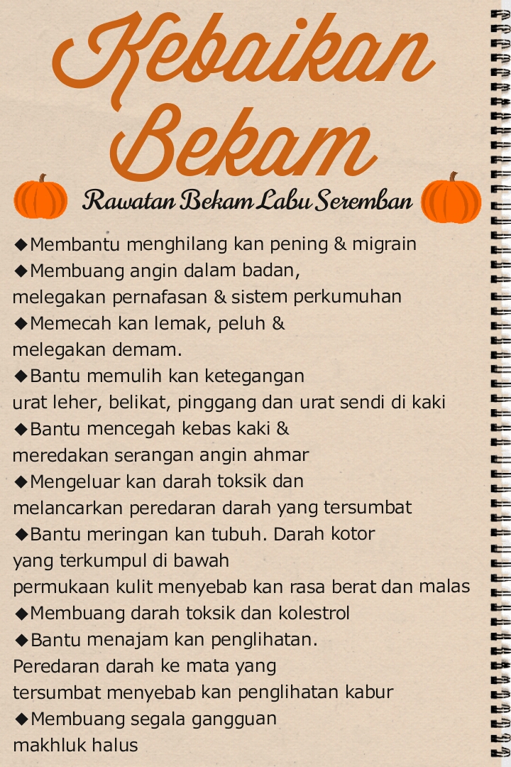 Bekam Labu Nilai Seremban : Kebaikan bekam darah