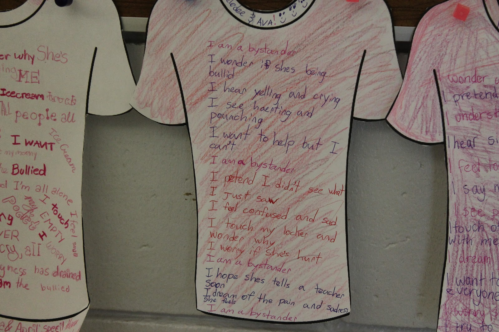 Rainbow Eggheads Digital Classroom: Pink T-Shirt Bullying Poems