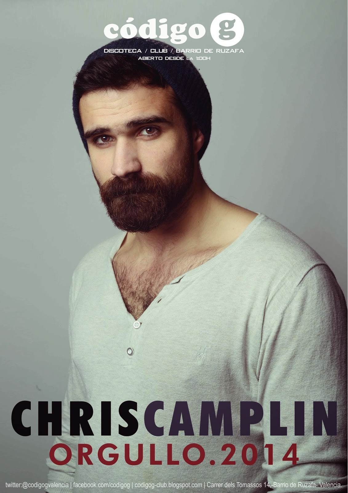 Codigo G: CHRIS CAMPLIN (UK) · ORGULLO 2014 · del 26 al 29 de junio de ...