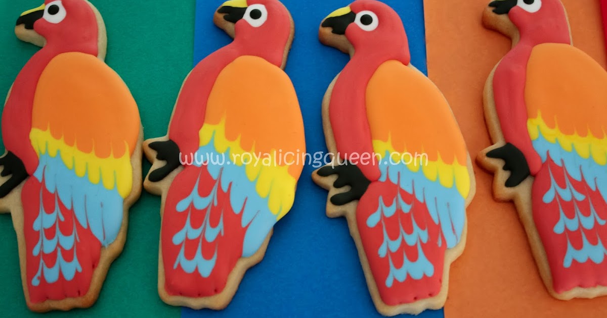 The Royal Icing Queen: Parrot Cookies