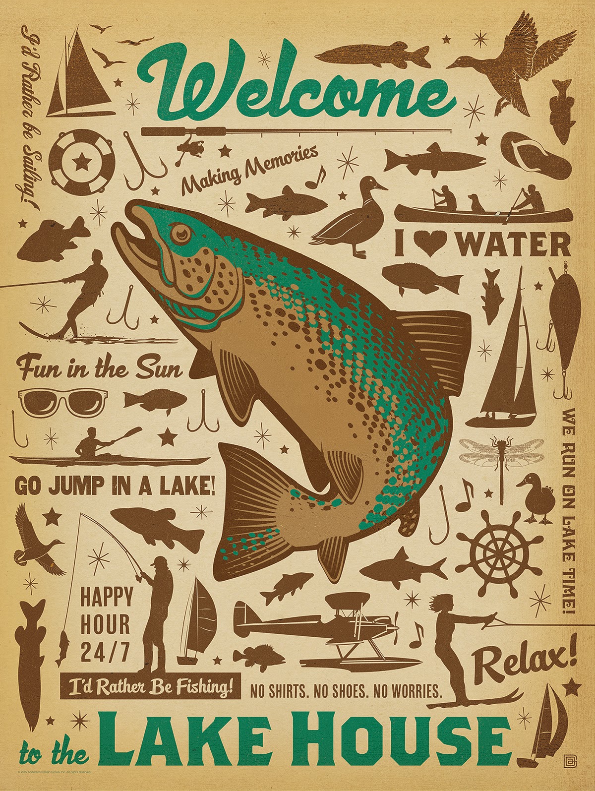 Anderson Design Group: Blog: NEW Lake & Lodge Poster Designs!
