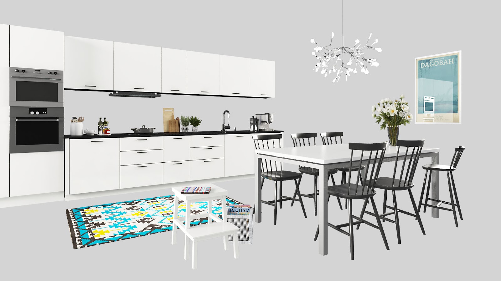 templates 3D: Kitchen & Dining