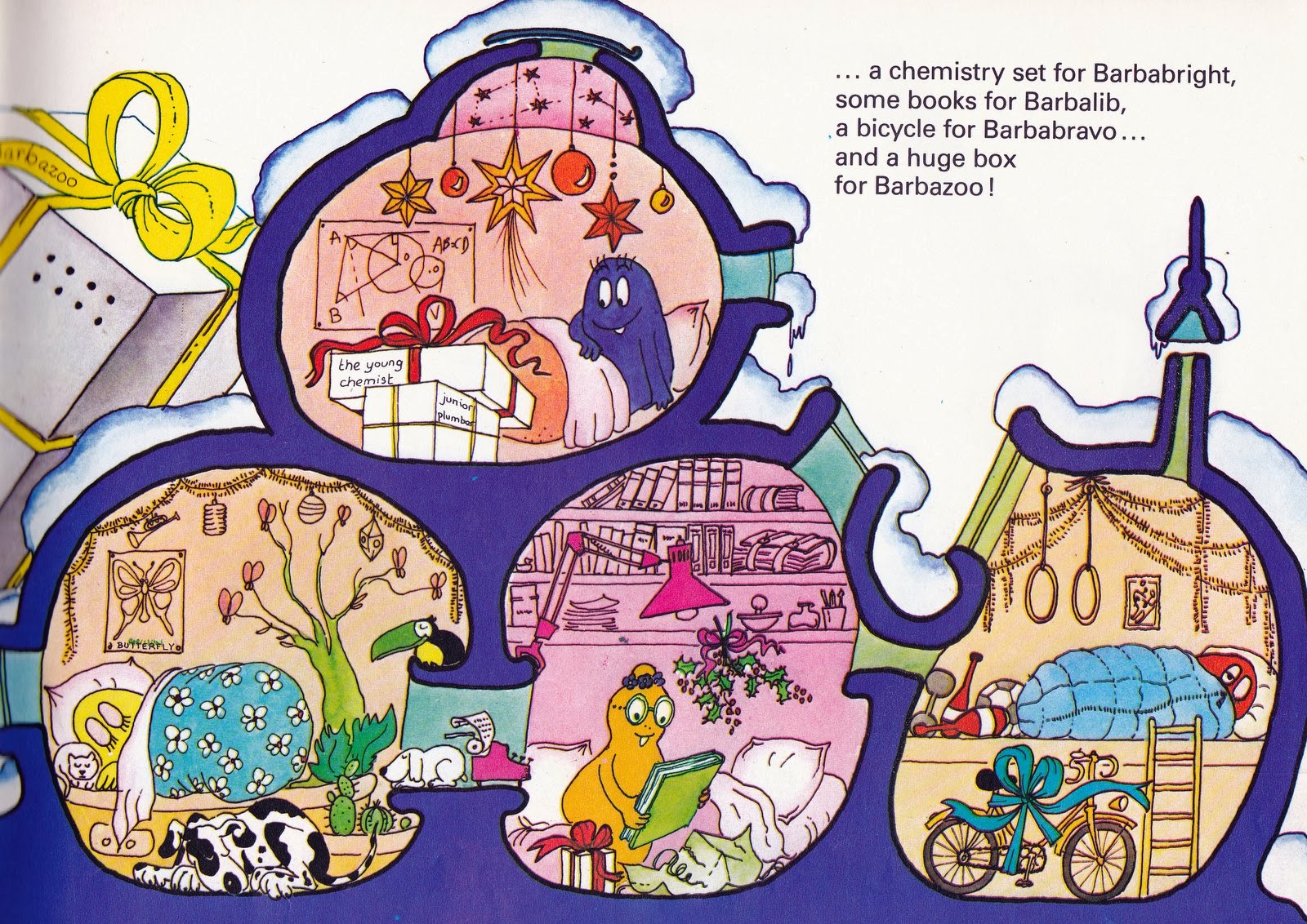 Vintage Books for the Very Young: The Barbapapas' Christmas