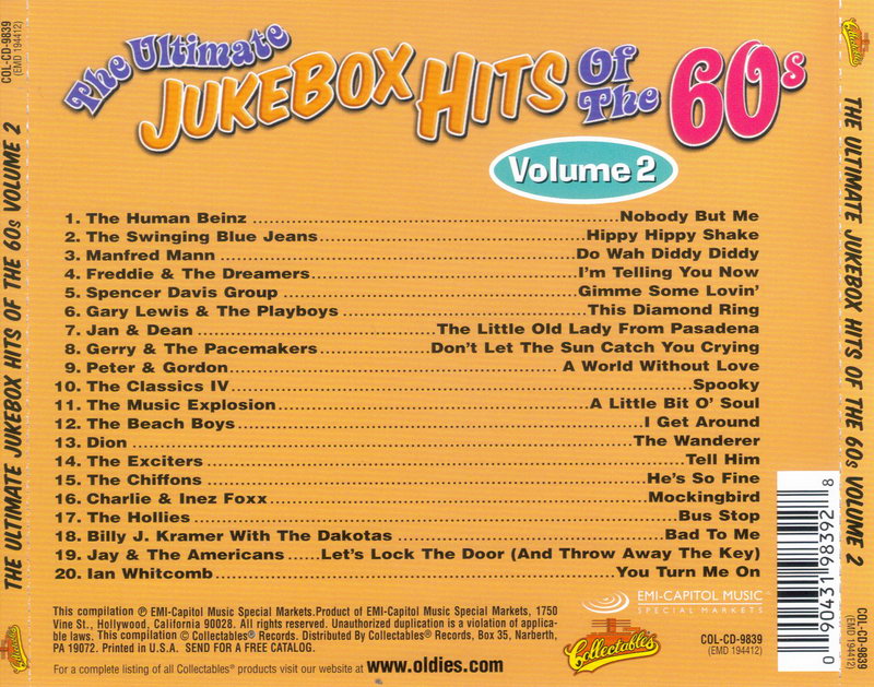 ENTRE MUSICA: THE ULTIMATE JUKEBOX HITS OF THE 60s - Varios artistas (5 ...