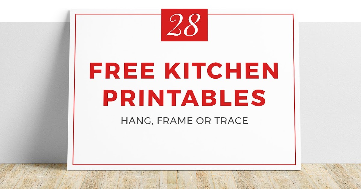 Funky Frugal Mommy: 28 Free & Fun Kitchen Printables