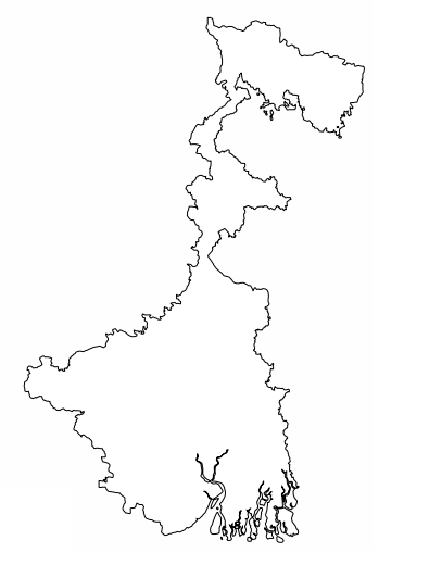 Blog de Biologia: West Bengal Outline Map