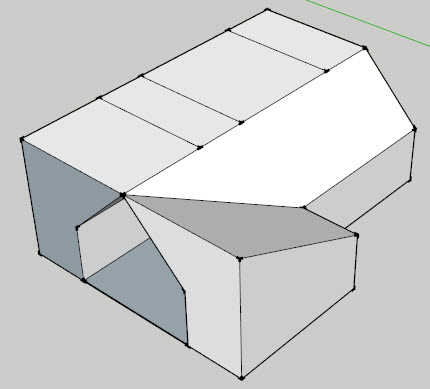 Sketchup for Interior Design: How to make a vaulted ceiling with Sketchup