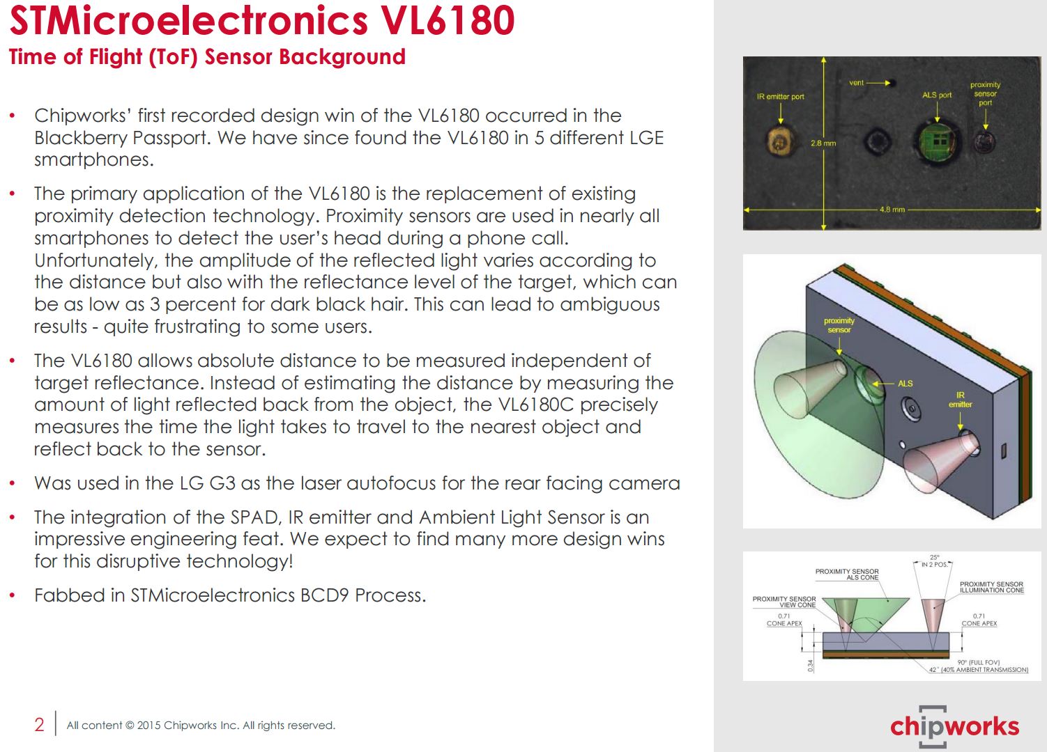 Image Sensors World: Chipworks Publishes ST SPAD ToF Proximity Sensor ...