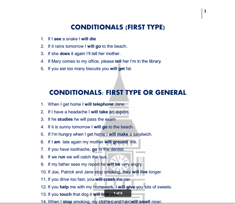 ESL FREAK : Conditionals---> Answer Key