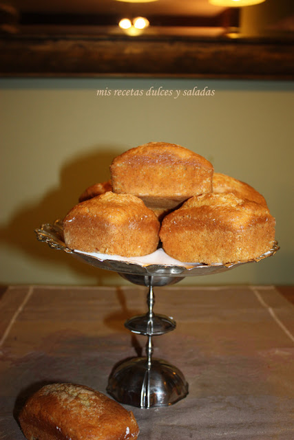mis recetas dulces y saladas: mini cakes de nata y stand casero