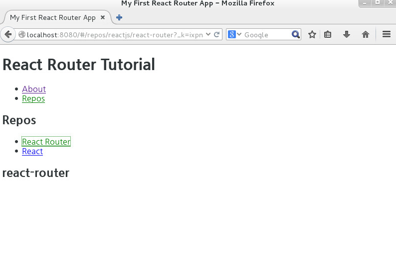 Fail Setting React Router Tutorial 08 Index Routes
