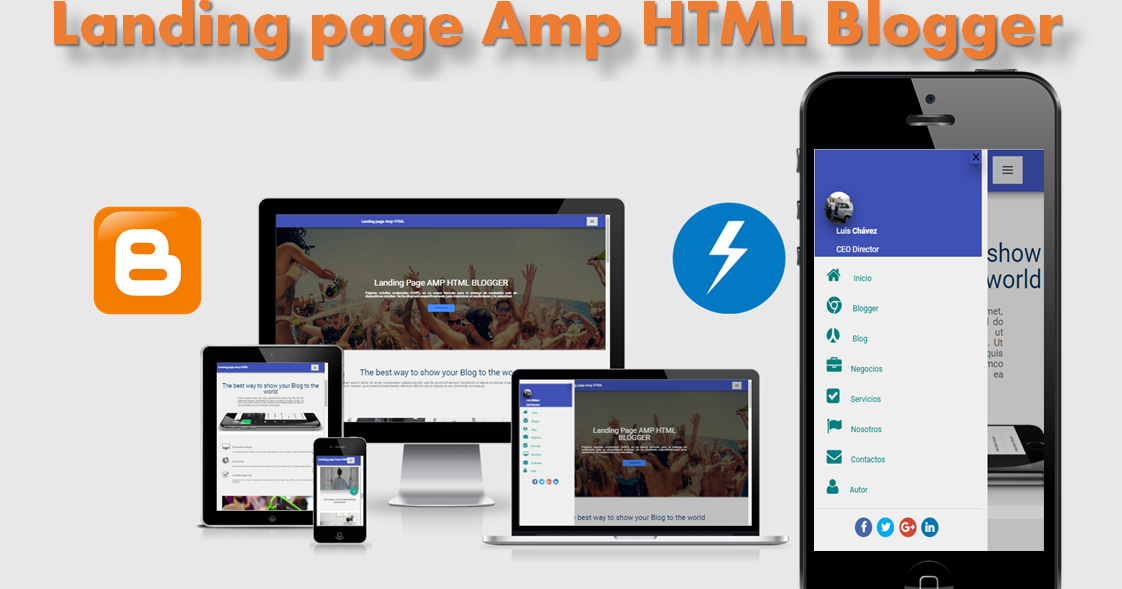 Landing page Amp HTML en Blogger Tutorial