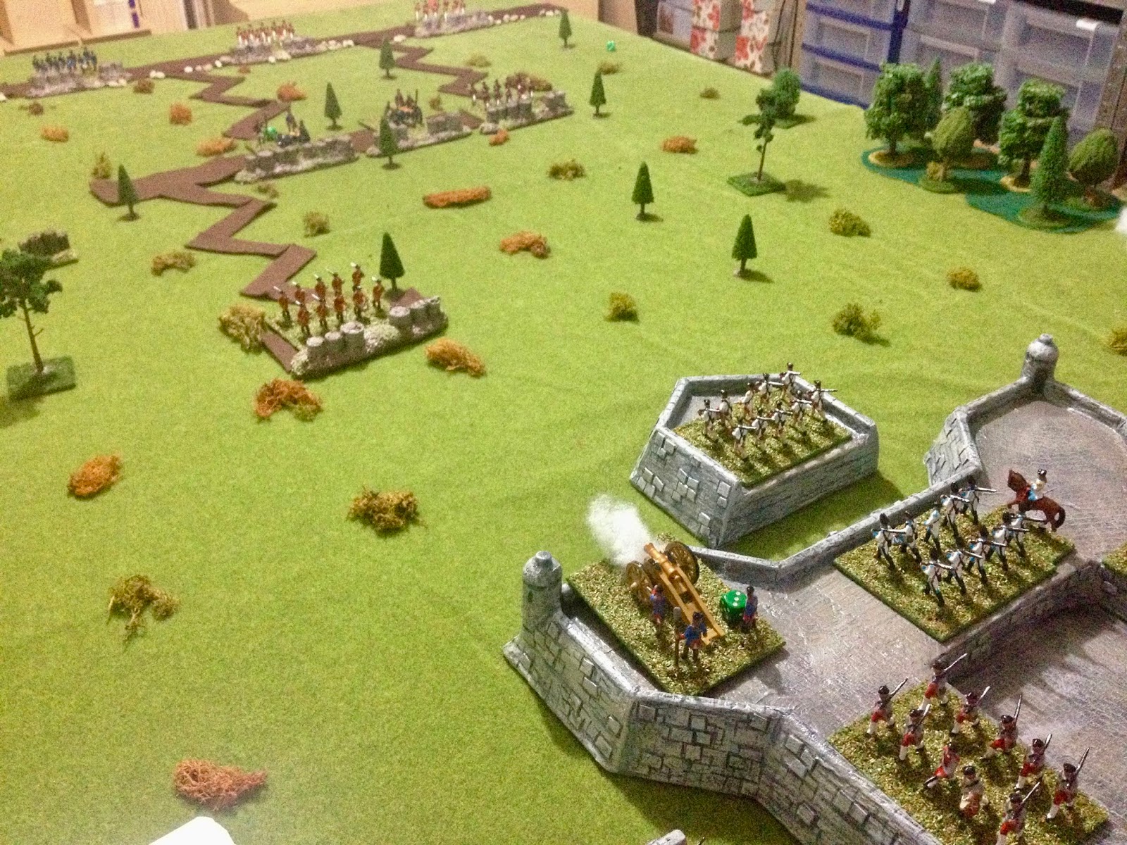 Grid based wargaming - but not always: French Indian War Campaign - Game 15