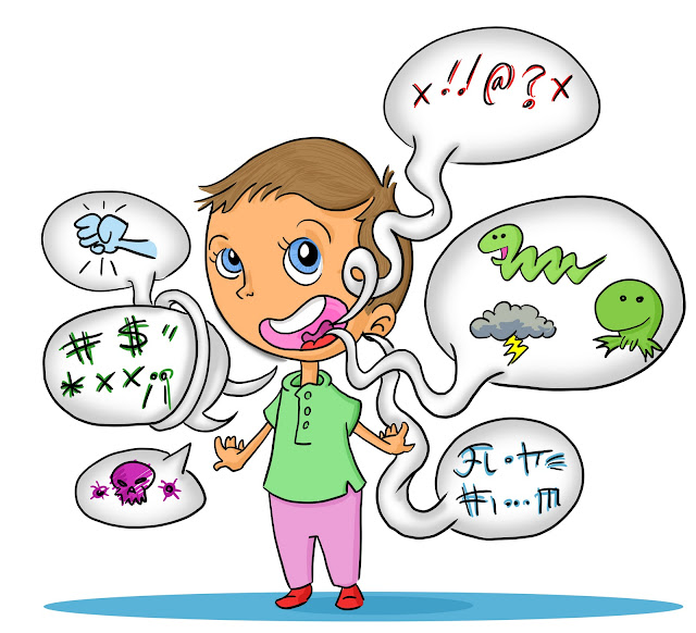 Pablo Morante. Dibujo Ilustración: Niño se le escapan las palabras