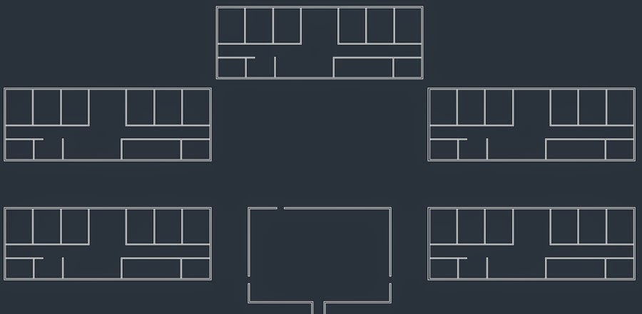 Multimedia Project Blog: AutoCAD: Prison Layout - Ground Floor