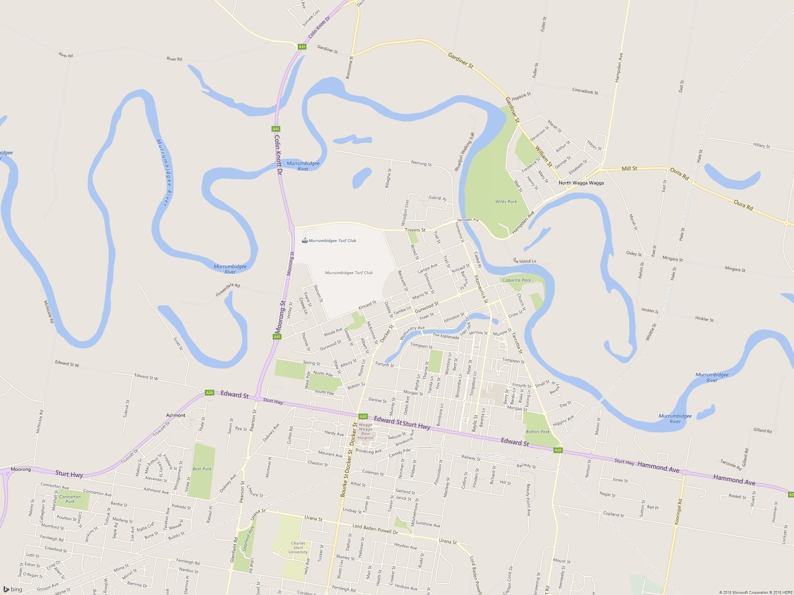 Wagga Wagga Map Free Download