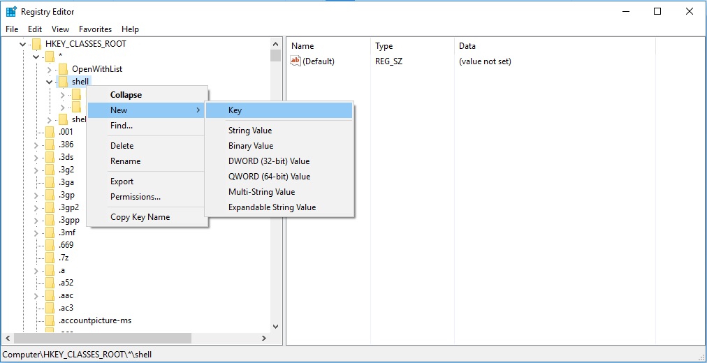 Source: Add option on context menu in windows