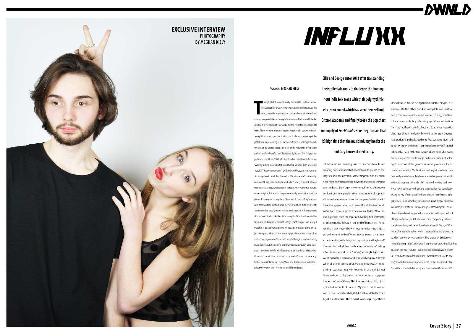 MAGAZINE COURSEWORK 2013: Final Cover Page, Contents and Double Page Spread