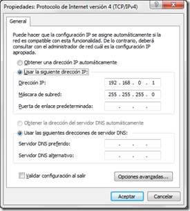 INSTALACION Y CONFIGURACION DE RED: CONFIGURAR RED CON CABLE CRUZADO ...