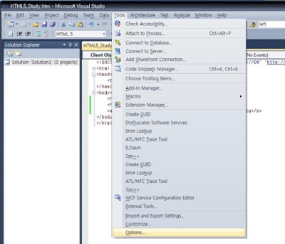 G1's: [HTML5] 'Visual Studio 10'에서 'HTML5' 사용하기.