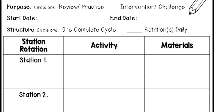 Classroom Freebies Too: FREE Math Station Planning Guide