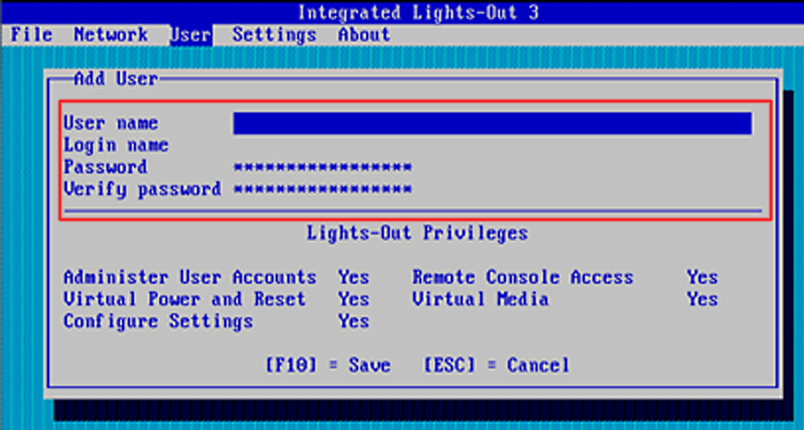 Pantallazos.es: Configuración ILO (Integrated Lights-Out) de HP