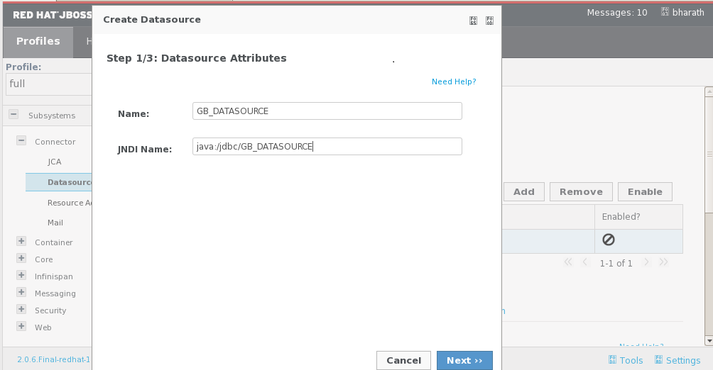 Middleware Technologies: Create Oracle DataSource And Install Oracle JDBC Driver in JBoss EAP6