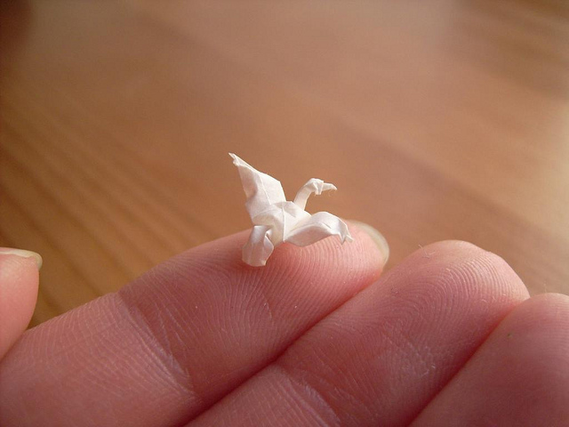 Fresh Pics: World's Smallest Origami by Anja Markiewicz