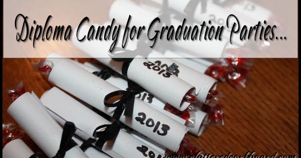 Smarties Diploma Decor accent for Graduation 2013.. - Cluttered CorkBoard
