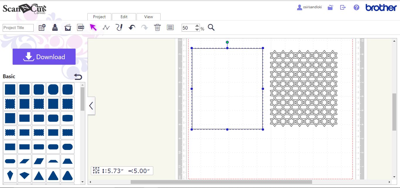 How to make a simple and detailed stencil in Brother Scan and Cut ...