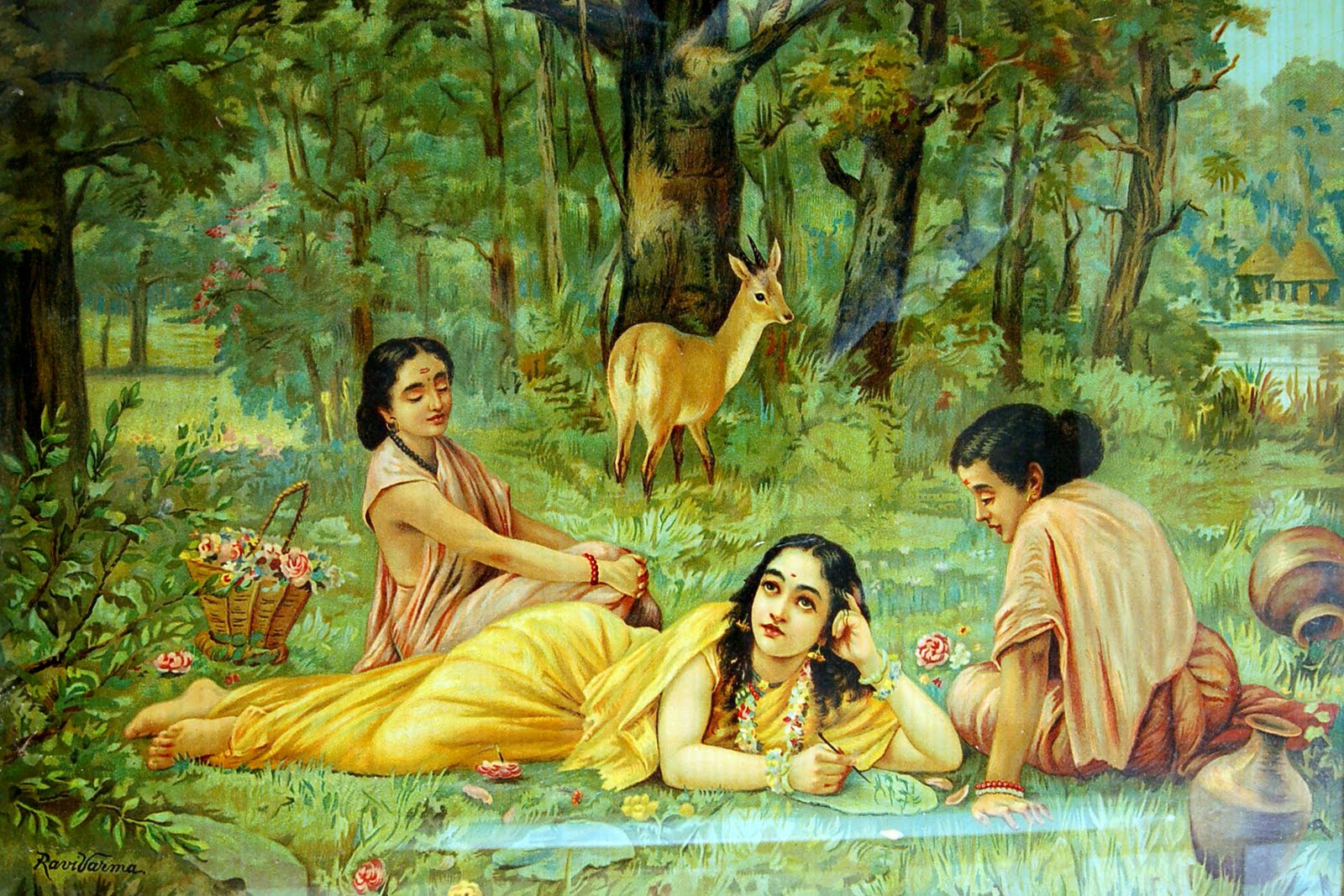 Gods-Leaders-Images-Drawings: Raja Ravi Varma Paintings