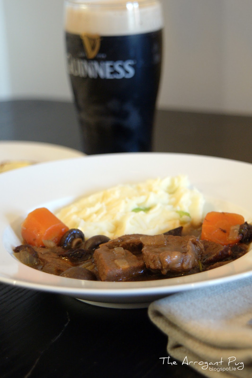 The Arrogant Pug: Beef stew with Guinness