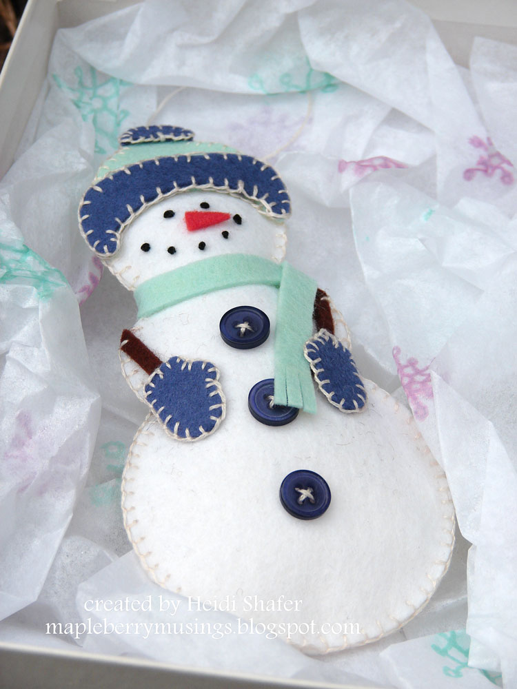 Mapleberry Musings: Packaging a Snowman